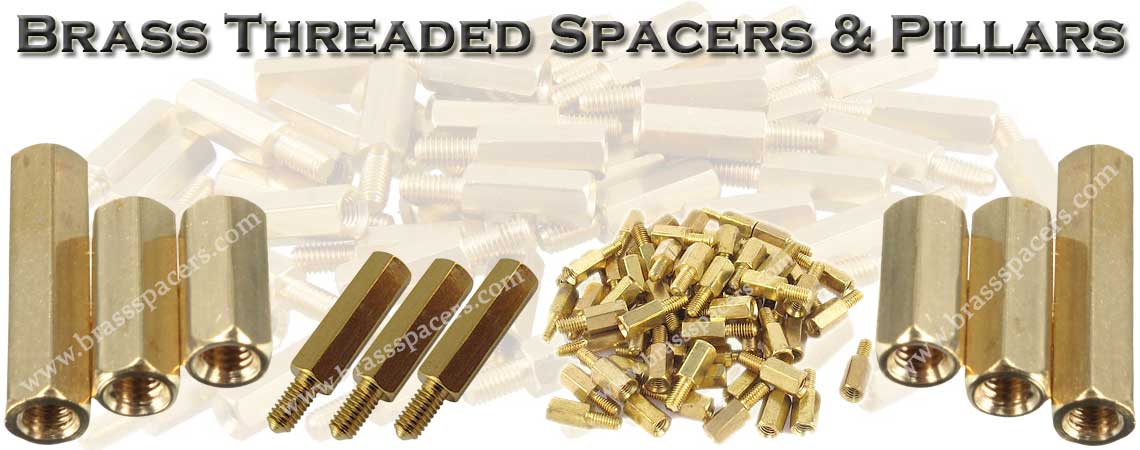 Brass Threaded Spacers Pillars - Brass Plumbing Fitting